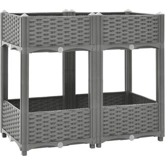 vidaXL Lit sur&eacute;lev&eacute; 80x40x71 cm Polypropyl&egrave;ne Vidaxl