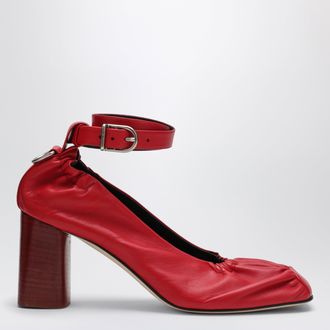 Durazzi Milano Rote Pumps mit D-Ring-Logo