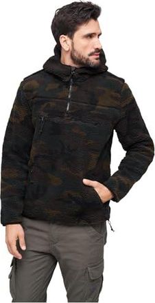 Brandit Teddyfleece Worker Pullover, color: woodland, size: 7XL