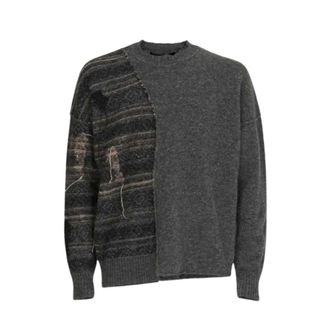 Isabel Benenato Pullover mit Rundhalsausschnitt - - Knitwear - Herren - Grau - XS