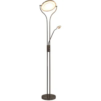 vidaXL Lampadaire 18 w argent&eacute; 180 cm variable