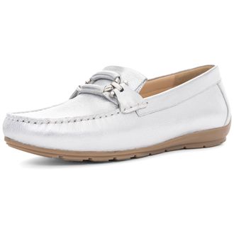 Ara Damen Alabama Mokassin, Silber, 42.5 EU