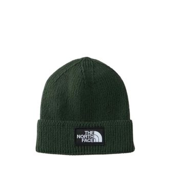 The North Face Logo Box Cuffed Beanie - - Sport - Herren - Gr&uuml;n - ONE SIZE