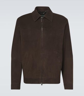 Canali Veste blouson en daim