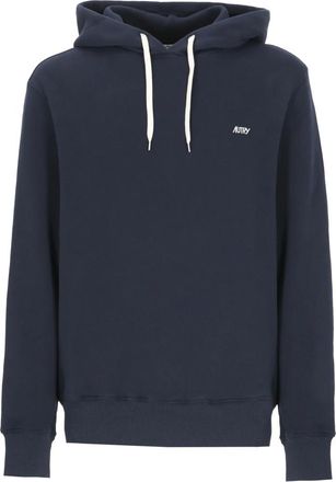 Autry Homme, Sweatshirts et sweats &agrave; capuche, Bleu, Taille: S Embroidered Logo Sweat &agrave; capuche