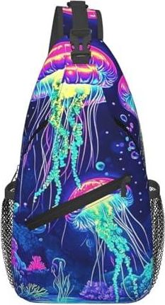 Generic Noctilucent Sac &agrave; dos &agrave; bandouli&egrave;re pour homme Motif m&eacute;duse