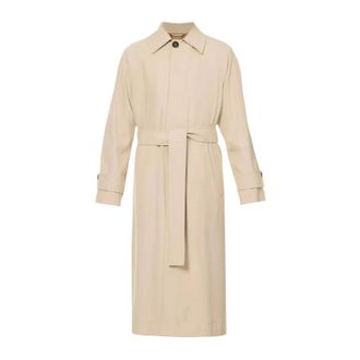 Ferragamo Manteau Trench en Laine - Homme - Manteaux - Beige - Taille: 2XL