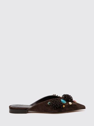 Twinset Chaussures Plates Femme couleur Caf&eacute;