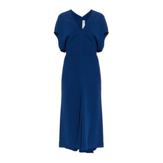 Victoria Beckham Edith Midikleid - - Dresses - Damen - Blau - XS