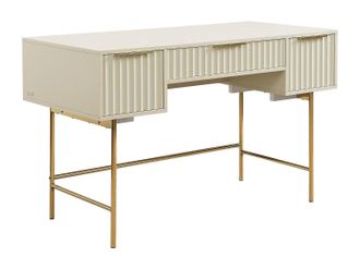 Pascal Morabito Bureau Avec rangements - Beige et dor&Egrave; - VITESDA de