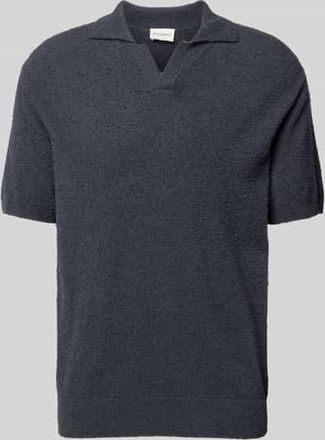 Closed Regular Fit Poloshirt in Strick-Optik