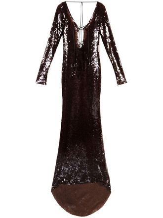 16Arlington robe Solarium &agrave; sequins - Marron