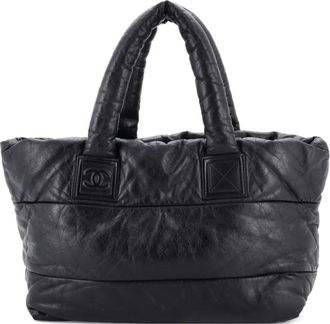Chanel Coco Cocoon Reversible Quilted Lambskin Medium tote bag - Schwarz