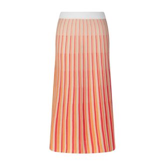 Rosso35 Bunter Gestreifter Midi-Rock - - Skirts - Damen - Mehrfarbig - S