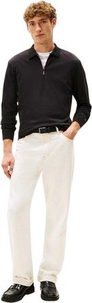 Tommy Hilfiger Poloshirt f&uuml;r Herren, Lang&auml;rmlig (Schwarz)