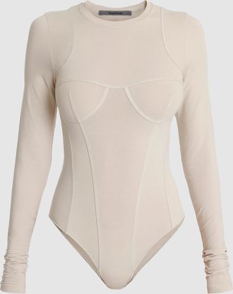 Ernest Leoty Body Corset Bra Cut Soft Beige