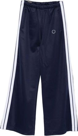 Stella McCartney pantalon de jogging à taille élastiquée - Bleu