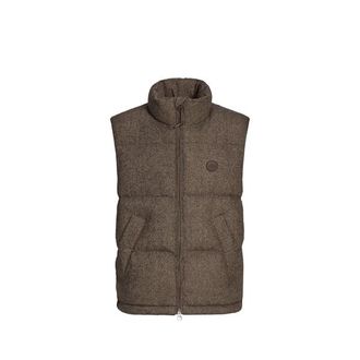 GANT Doudoune sans manches en laine m&eacute;lang&eacute;e