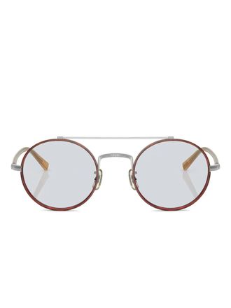 Oliver Peoples lunettes de vue à monture ronde - Marron