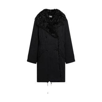 Toteme Shearling Cotton Parka - - Coats - Damen - Schwarzk - S