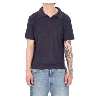 Officine G&eacute;n&eacute;rale Homme, Tops, Bleu, Taille: M Polo Simon