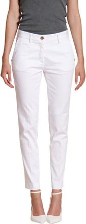 Mason's Femme, Pantalons, Blanc, Taille: 38 FR New York Slim Chino Pants