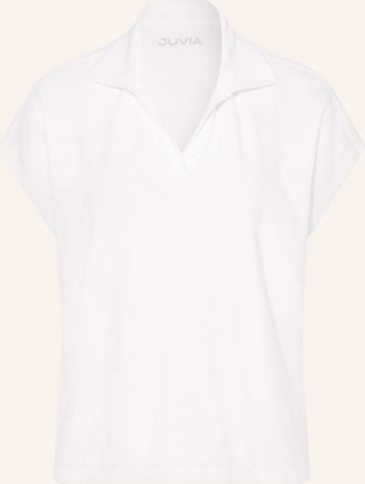 Juvia Frottee-Poloshirt Vanessa weiss