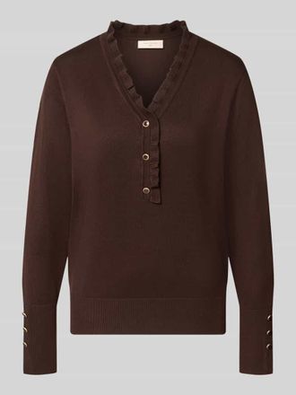 Freequent Relaxed Fit Pullover mit Alpaka-Anteil Modell Dido
