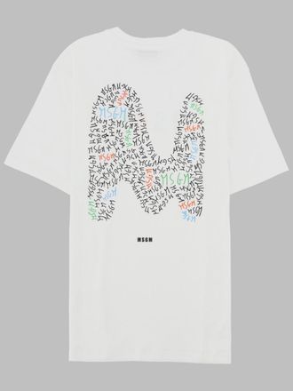 Msgm Cotton Jersey T-Shirt - White