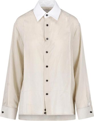 Bottega Veneta Striped Viscose Shirt