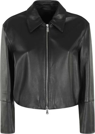 Dondup Femme, Vestes, Noir, Taille: 36 FR Leather Jacket