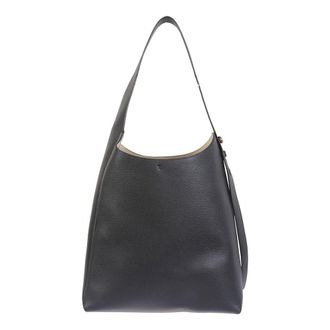 Tory Burch Schwarze Leder-Einkaufstasche mit verstellbarem Schultergurt - - Bags - Damen - Schwarzk - ONE SIZE