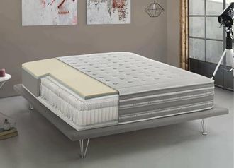 Talamo Italia Matelas double Sharon, orthopédique en mousse à mémoire de forme et microressorts ensachés, 100% Made in Italy, anti-acariens et hypoallergénique, 160