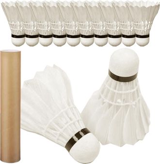 Generic Badminton Shuttlecocks, Shuttlecocks, Badminton-Shuttle mit 12 Packungen, tragbar, Hochgeschwindigkeits-Trainingsb&auml;lle, Sportausr&uuml;stung f&uuml;r den Au&szlig;enb
