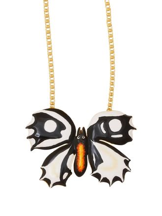 Kenneth Jay Lane collier à breloque papillon - Or