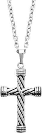 Brillaxis Collier croix acier
