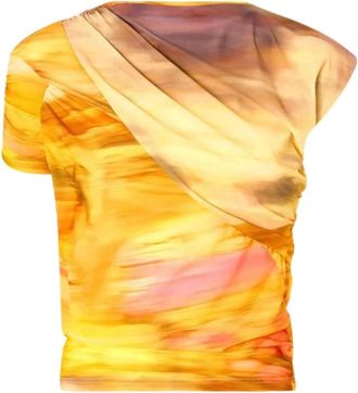 Pinko Pinko, Femme, Tops, Jaune, Taille: 38 FR Marlena Sweater