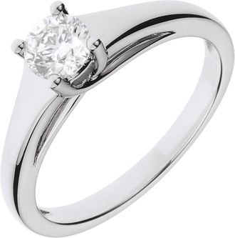 Edenly Solitärring Diadème in Weissgold