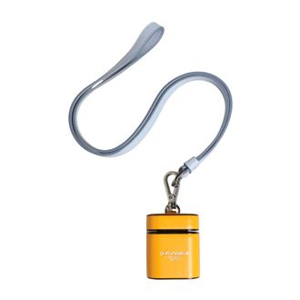 Dolce & Gabbana Calf Leather Logo Flip Holder Strap for AirPods - Femme - Accessoires - Jaune - Taille: ONE Size