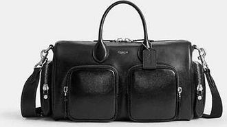 Coach Compass Bag 35 Mit Taschen in Schwarz | Leder