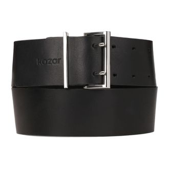 Kazar Breites Lederband mit doppelter Schnalle - - Accessories - Damen - Schwarzk - 100 CM