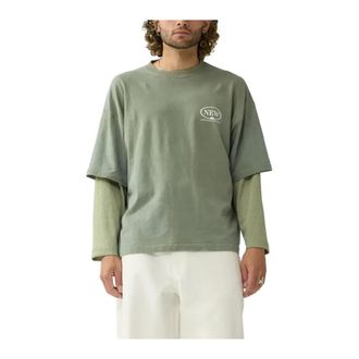 New Amsterdam Surf Association Double Layer Longsleeve - - Tops - Herren - Gr&uuml;n - XL