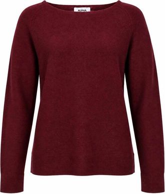 Alpha Studio U-Boot-Pullover - Bordeaux