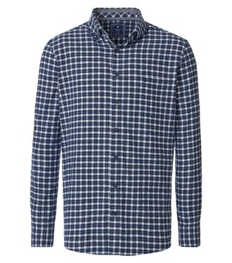 Redmond Comfort Fit - Herren Flanell Freizeithemd (252105111), Gr&ouml;&szlig;e:4XL, Farbe:Blau(100)