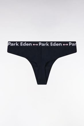 Eden Park Culotte Tanga En Coton Stretch Marine