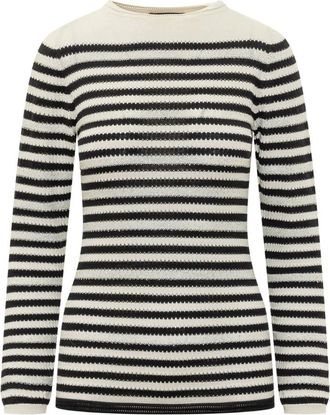 Fabiana Filippi Femme, Pulls, Beige, Taille: 42 FR Pull Ray&eacute; &agrave; Manches Longues