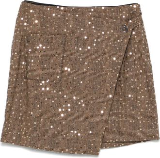 DKNY Minirock mit Pailletten - Gelb