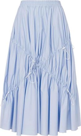 Moschino Femme, Jupes, Bleu, Taille: 38 FR Jupe Midi