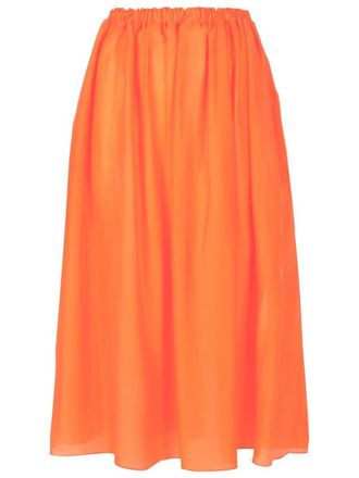 Clube Bossa jupe Pavlova mi-longue à taille haute - Orange