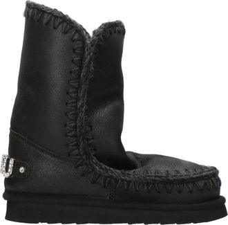 Mou Femme, Chaussures, Noir, Taille: 39 EU Eskimo 24 Rhinestones Logo